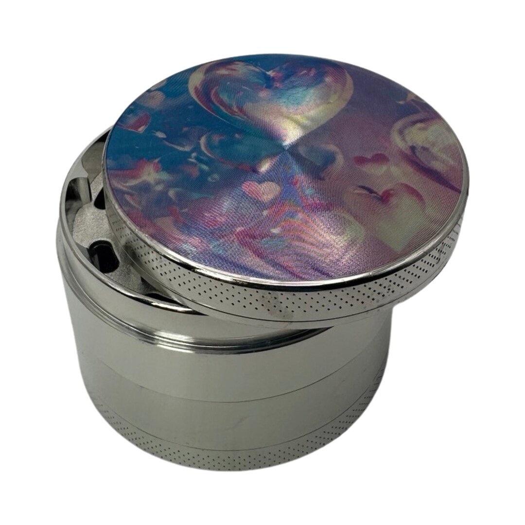 Holographic Bubble Hearts Grinder, Herb Grinder, Large Grinder With ...