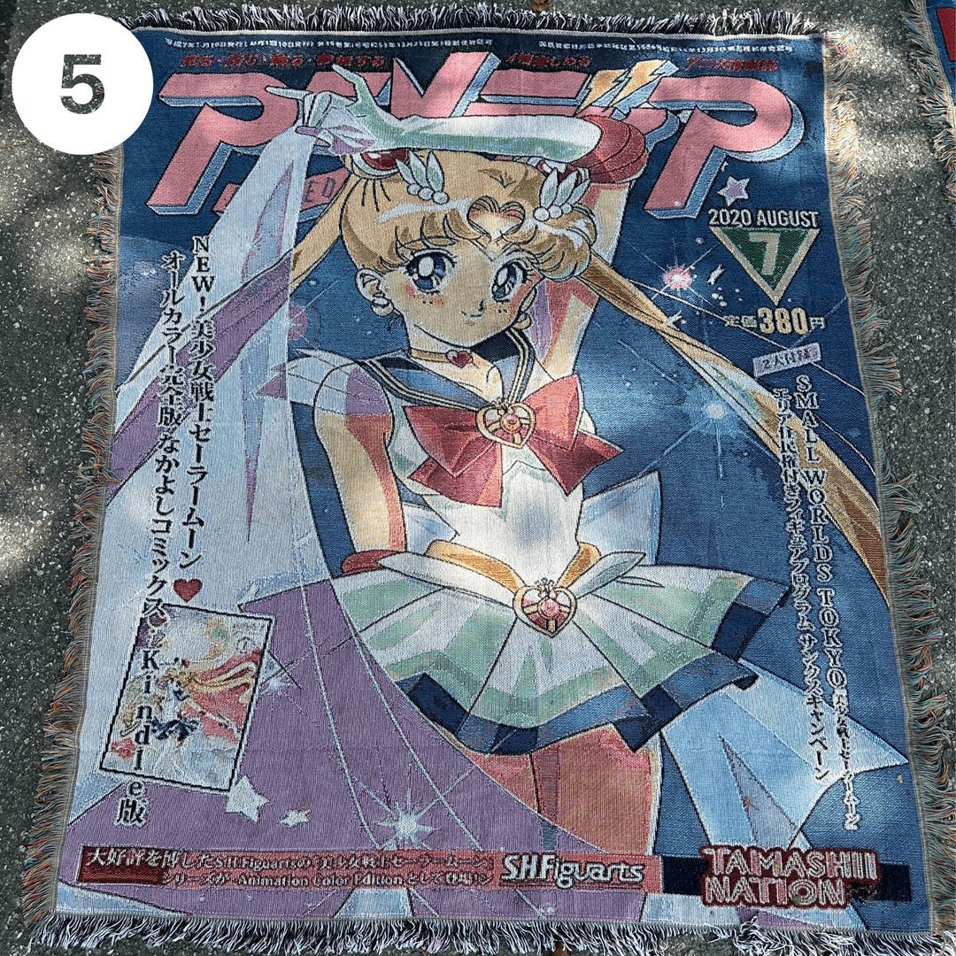 Sailor Anime Hand Woven Cozy Rug Anime Tapestry Throw Suitable as ...