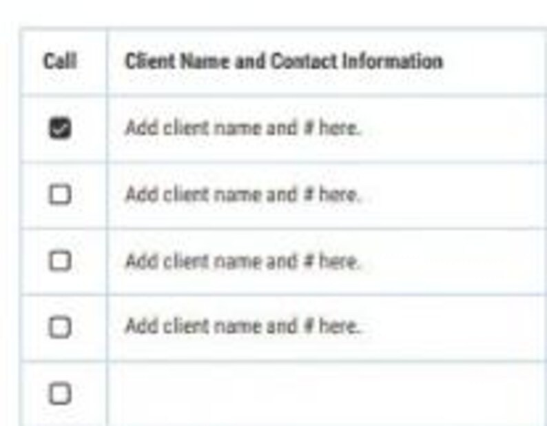 Sales Leads Call Sheet | Sales Pitch List | Contact Info | Leads Sheet ...