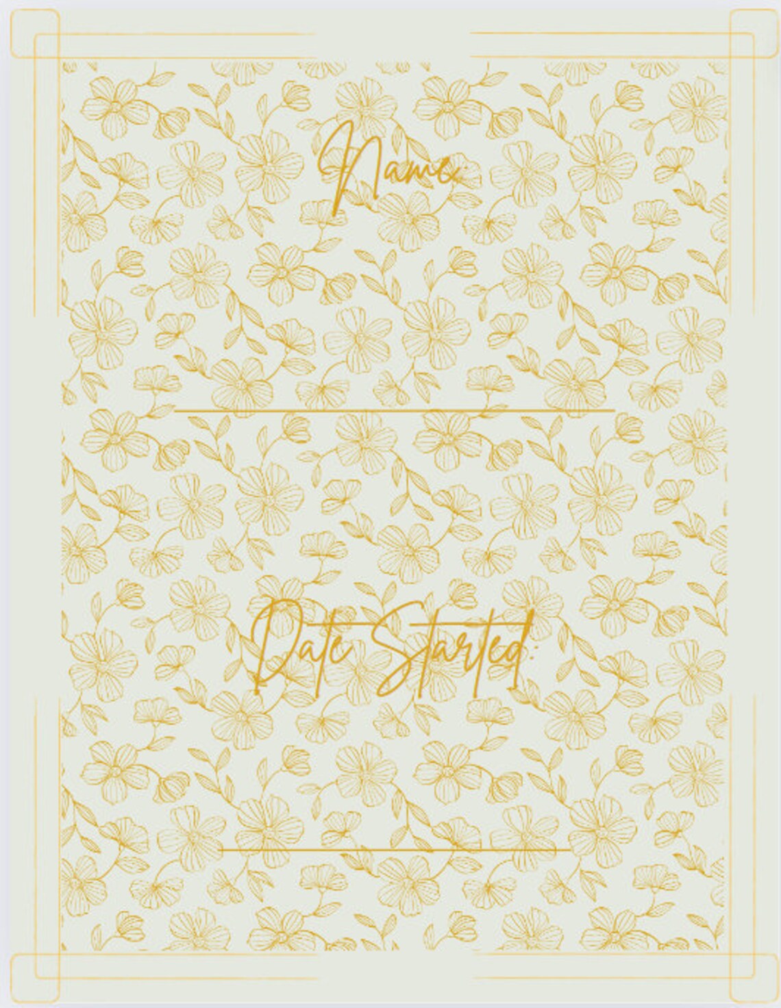 Daily Journal Printable Pages | Three Page Download | Floral Journal ...