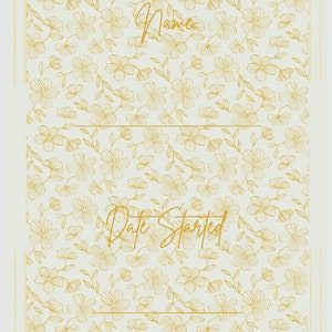 Daily Journal Printable Pages Three Page Download Floral Journal Flower ...