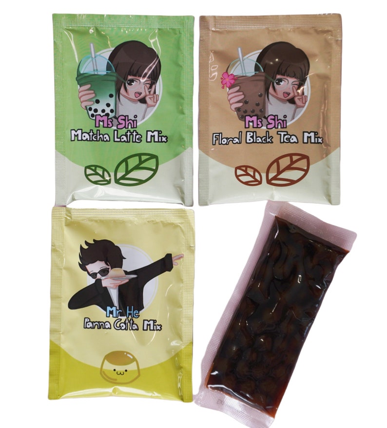 SHE BOBA Gift Box | DIY Boba Tea Kit (with Glass Bottle & Reusable Boba ...