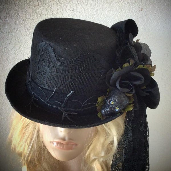 Halloween Top Hat - Etsy