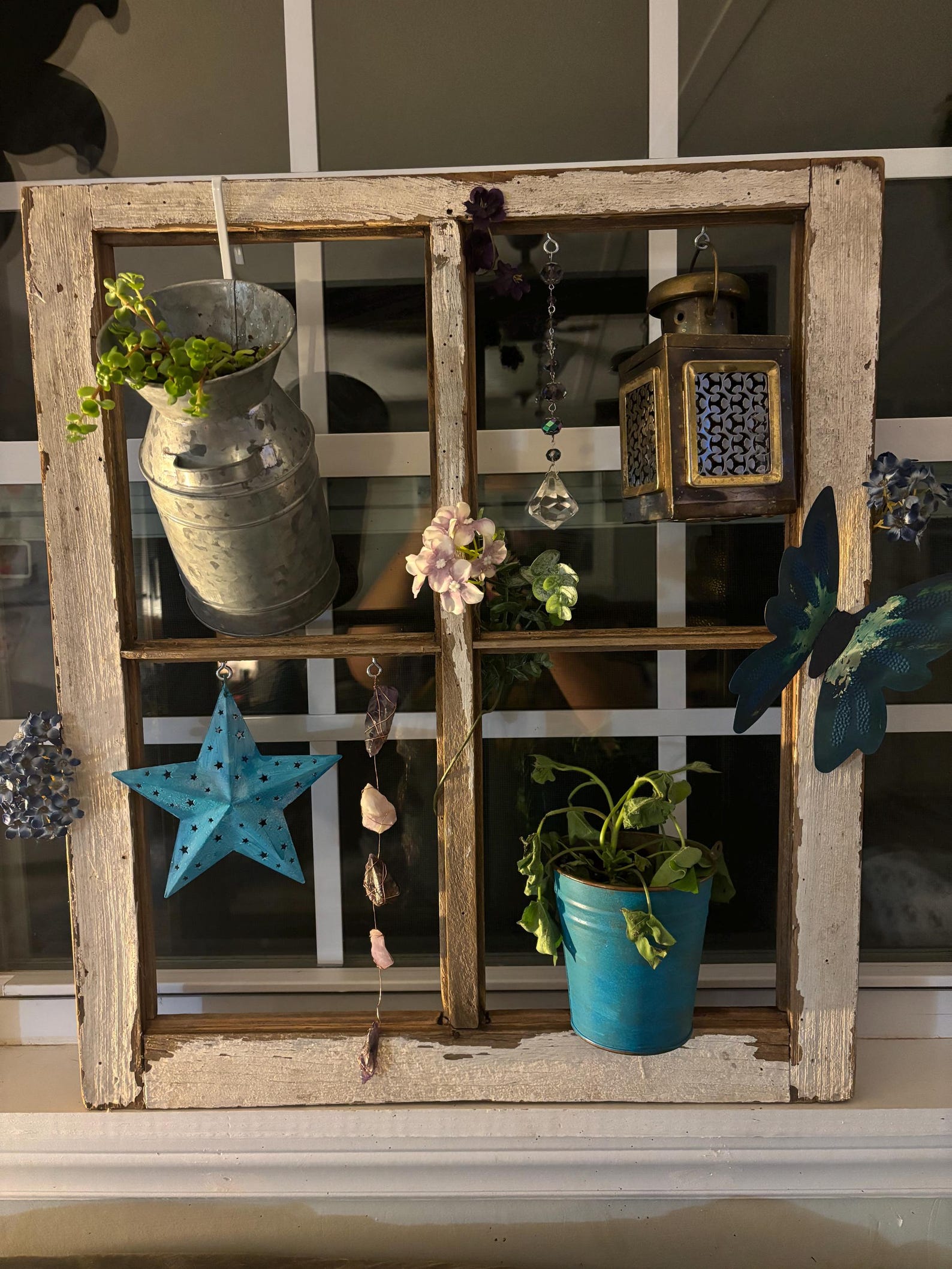 Repurposed Vintage Window Frame - Etsy