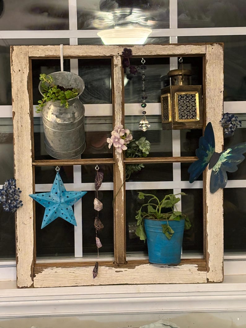 Repurposed Vintage Window Frame - Etsy