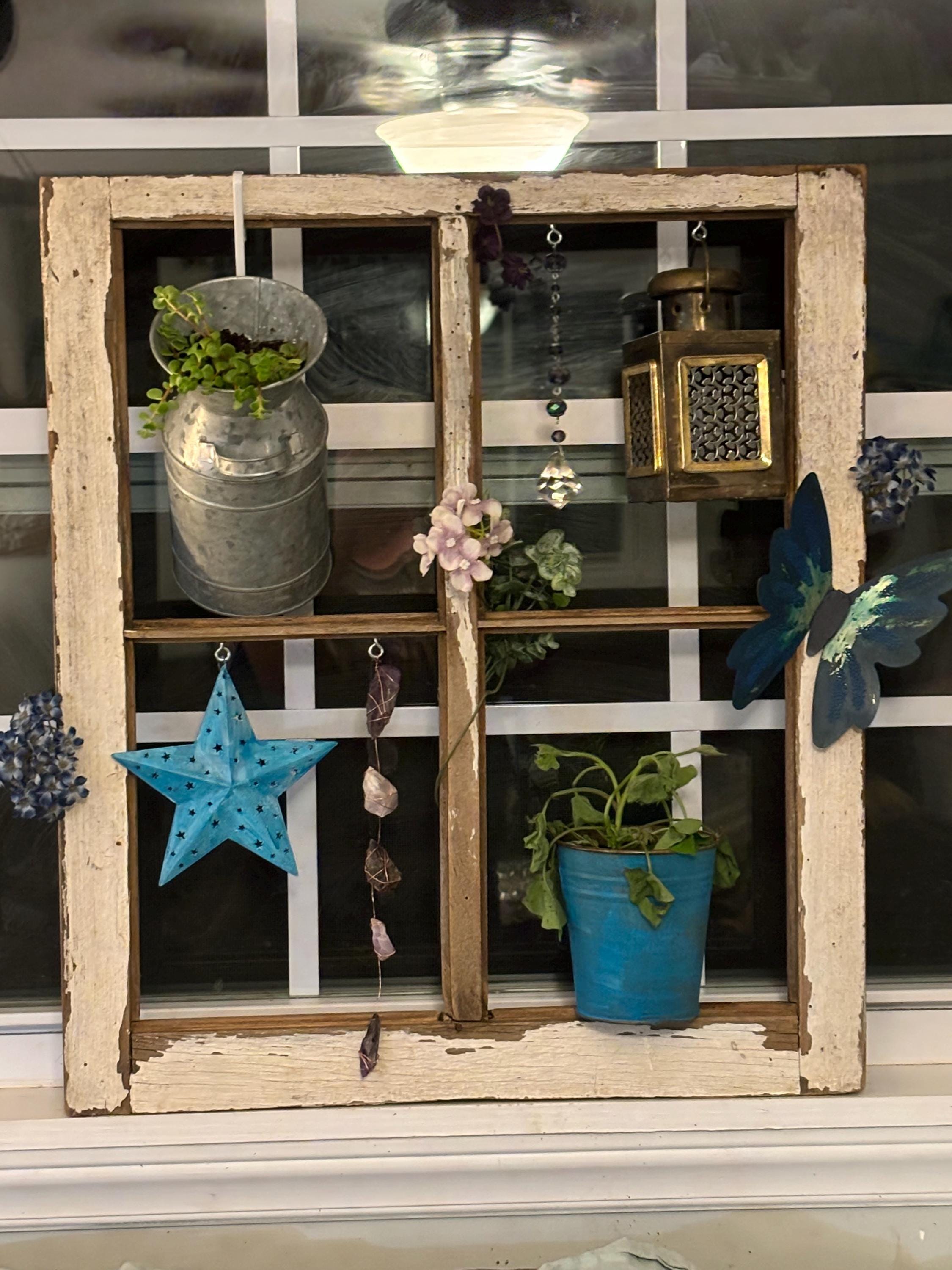 Repurposed Vintage Window Frame - Etsy