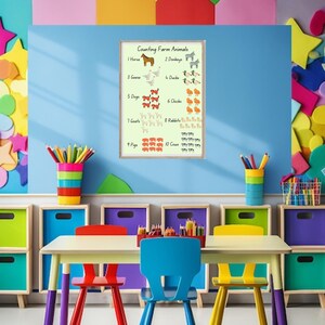 Educational Farm Animal Counting Flashcards & Farm Animal Counting ...