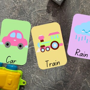 Baby's 100 First Words Flashcards-colourful, Perfect for Engaging Your ...