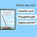 Funny Fathers Day Card, Printable Dad Card, Instant Download, DIY ...