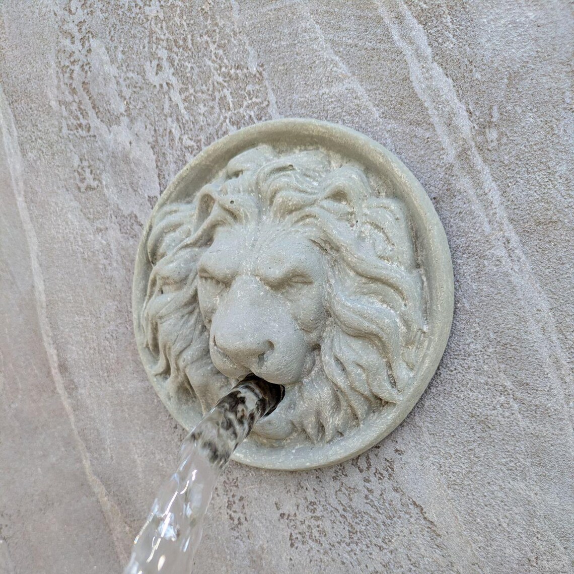 Concrete Lion Head Water Spout Water Feature for Pool Lion Head Water ...