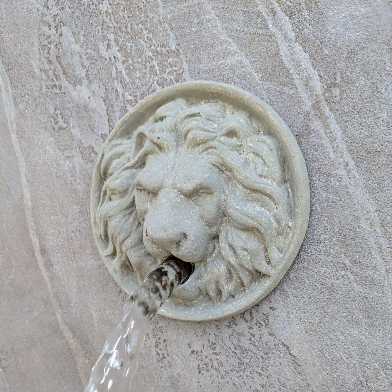Concrete Lion Head Water Spout Water Feature for Pool Lion Head Water ...