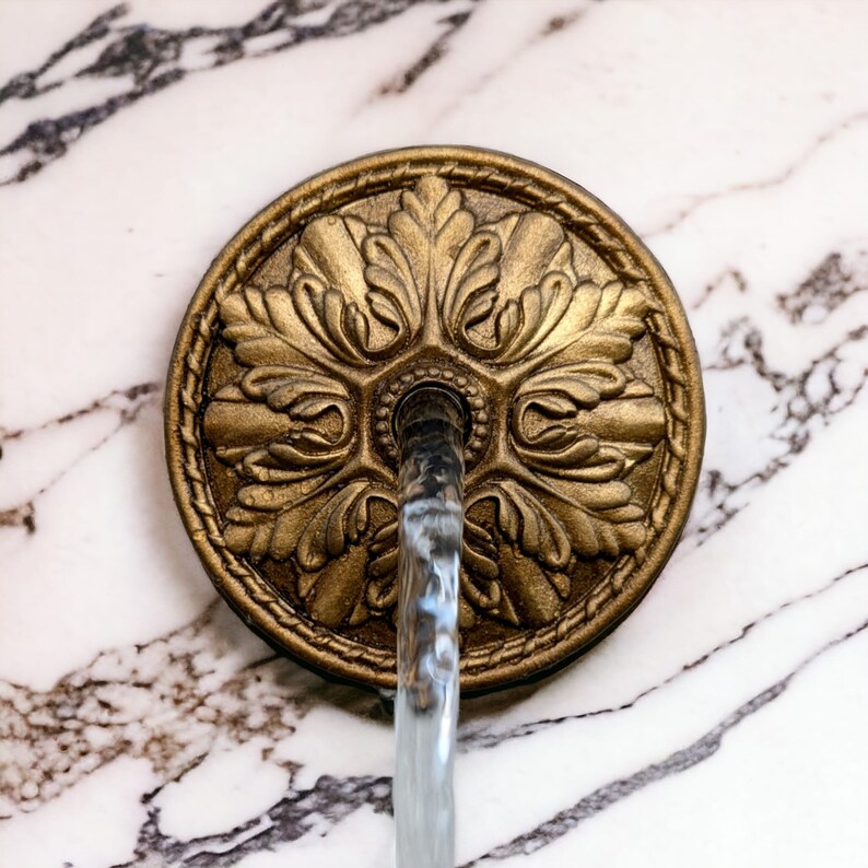 Water Spout Rosette Bronze 6'' Water Feature for Pool Wall Fountain ...