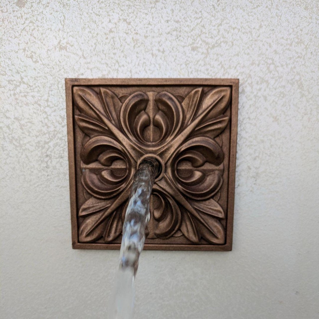 Water Spout for Pool Wall Fountain Stone Fountain Emitter Bronze - Etsy