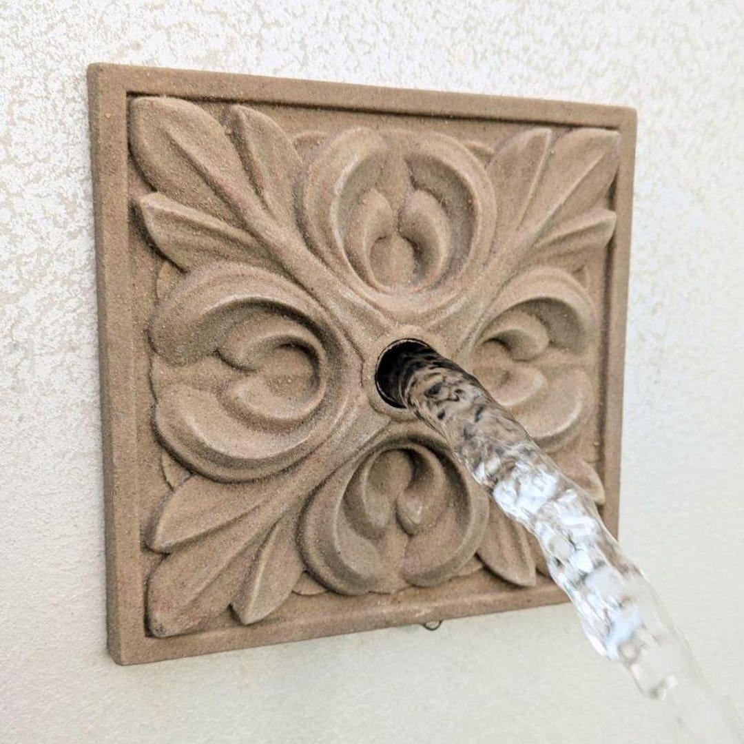 Water Spout 6'' Water Feature for Pool Design Wall Fountain Stone ...