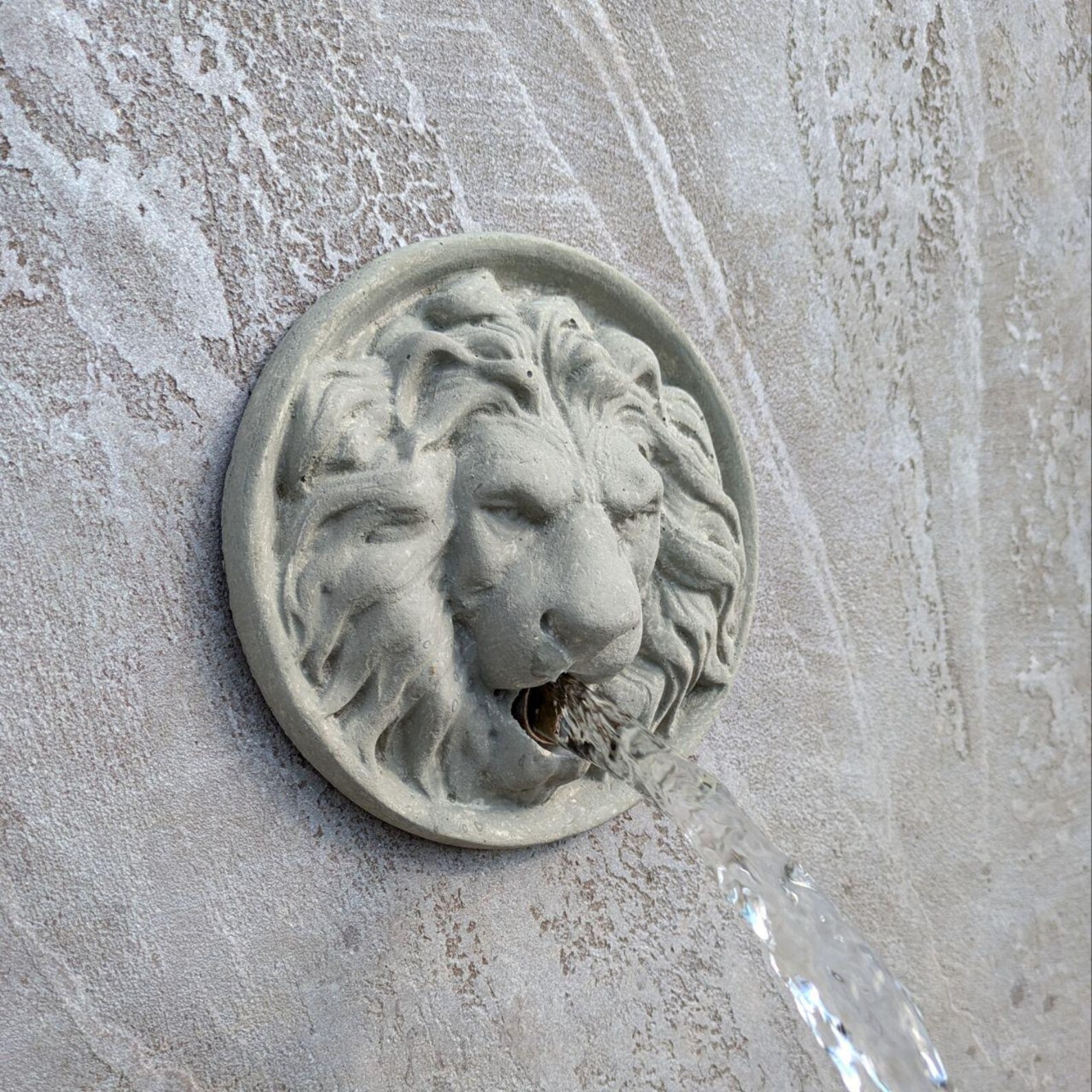 Concrete Lion Head Water Spout Water Feature for Pool Lion Head Water ...