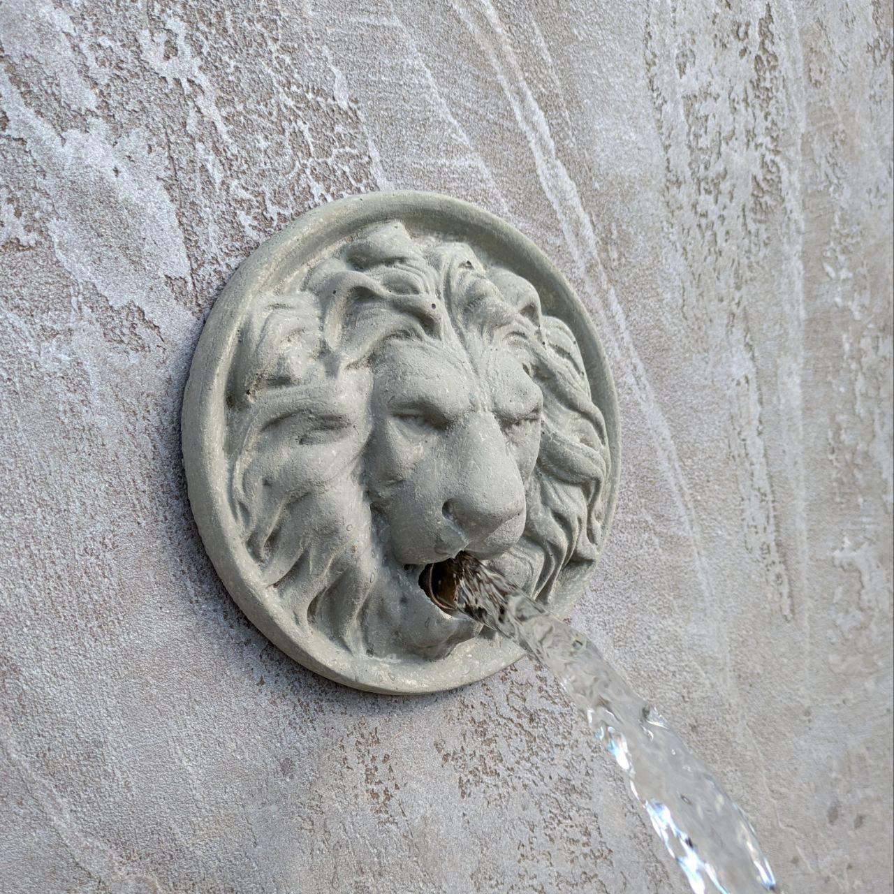 Concrete Lion Head Water Spout Water Feature for Pool Lion Head Water ...