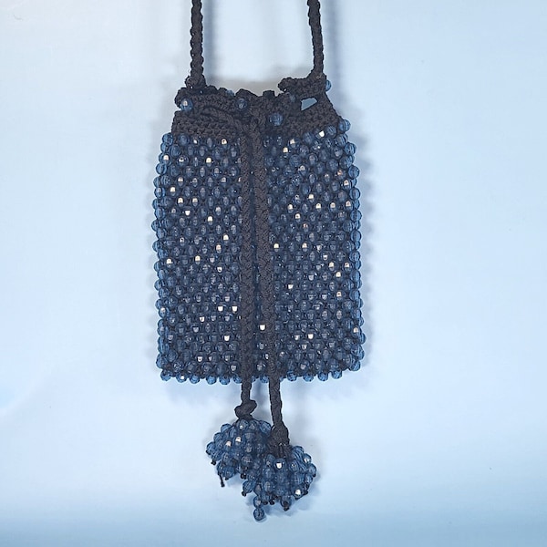 Beaded Crochet Bag - Etsy