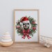 Custom Christmas Pet Portrait, Christmas Animal Painting Pet, Dogs,cats ...