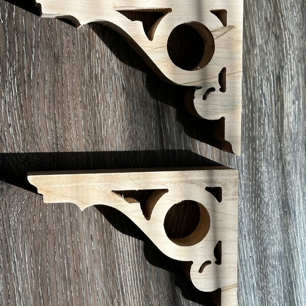 Wood Shelf Bracket Scroll - Etsy
