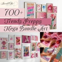 Preppy Art - Etsy