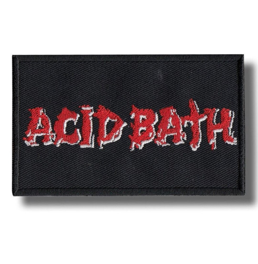 Acid Bath Embroidered Patch Badge Iron on Applique 0eb681 - Etsy