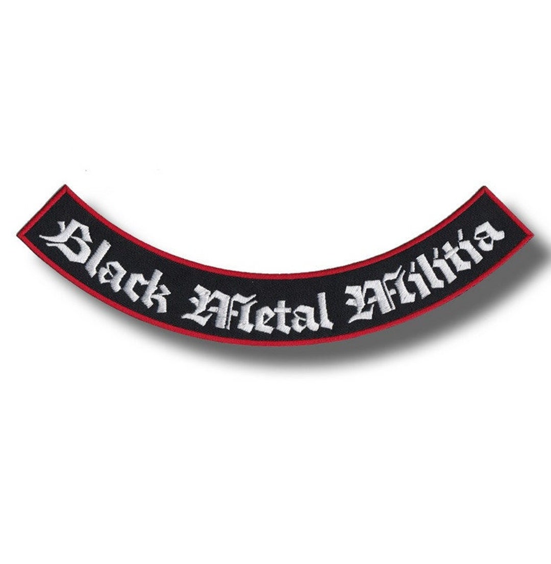 Black Metal Militia Embroidered Patch Badge Iron on Applique 81e38b - Etsy