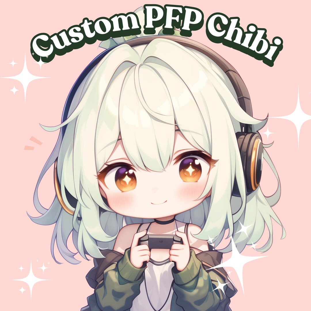 Custom Pfp Chibi Personalized Chibi Icon Custom Chibi Portrait Chibi Commission Chibi Twitch