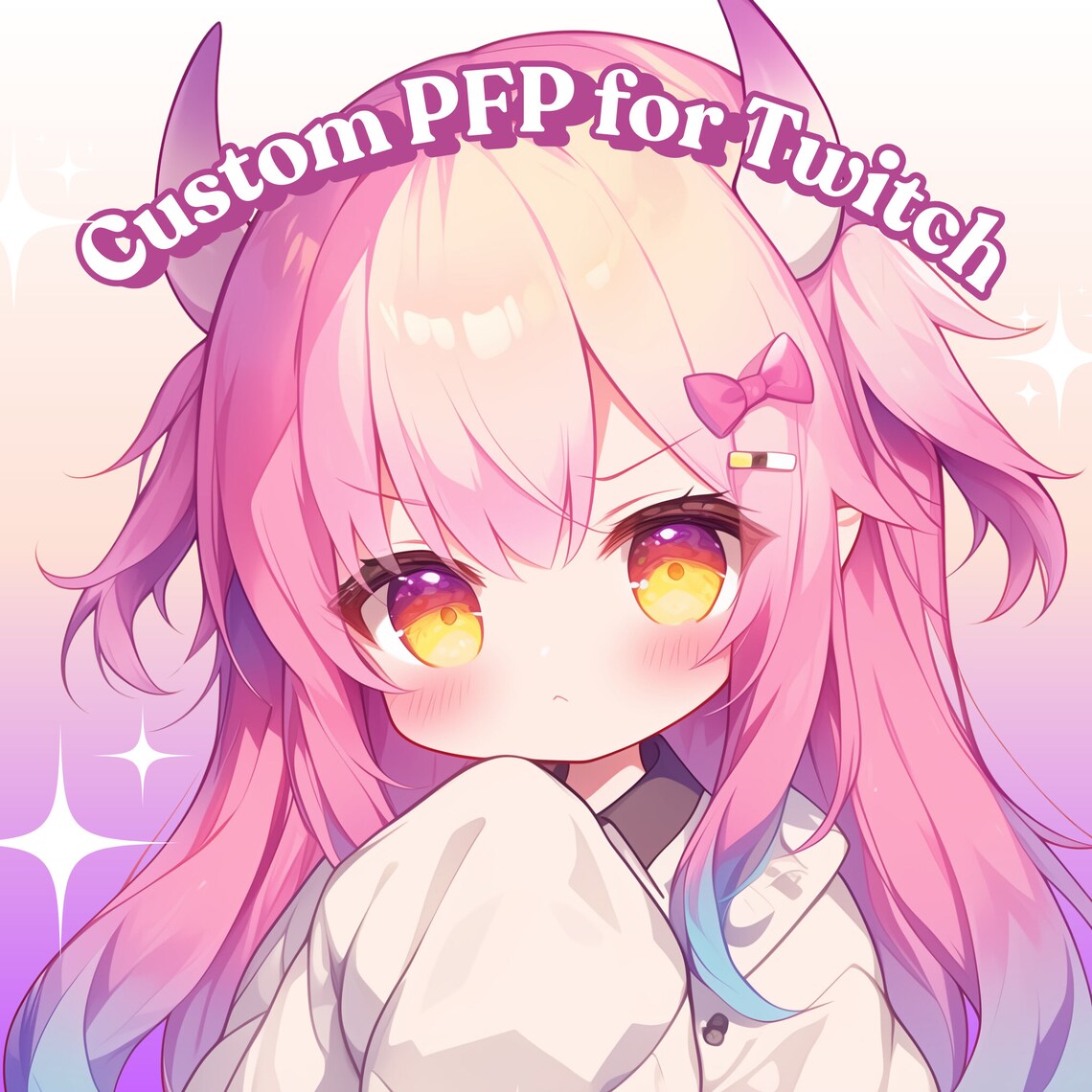 Custom PFP Chibi, Personalized Chibi Icon, Custom Chibi Portrait, Chibi ...