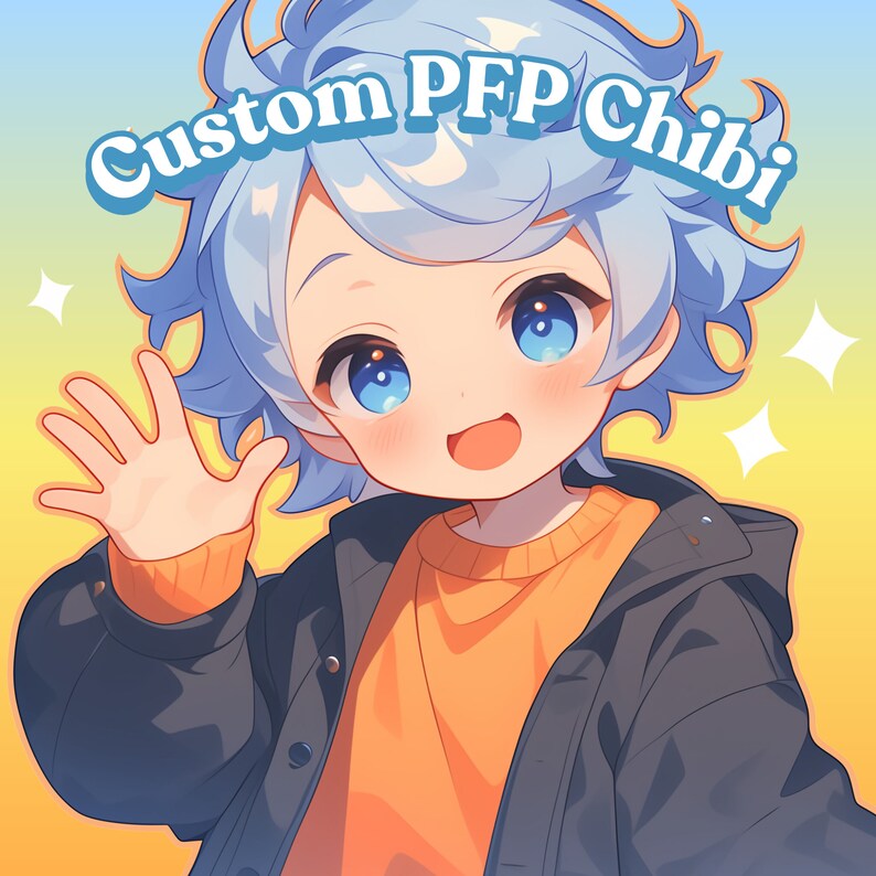 Custom PFP Chibi, Personalized Chibi Icon, Custom Chibi Portrait, Chibi ...