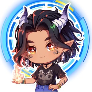 Custom PFP Chibi, Personalized Chibi Icon, Custom Chibi Portrait, Chibi ...