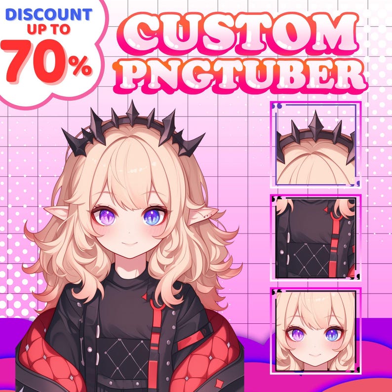 Custom PNGTUBER, Pngtuber Character, Pngtuber Design, Pngtuber, Live2d ...