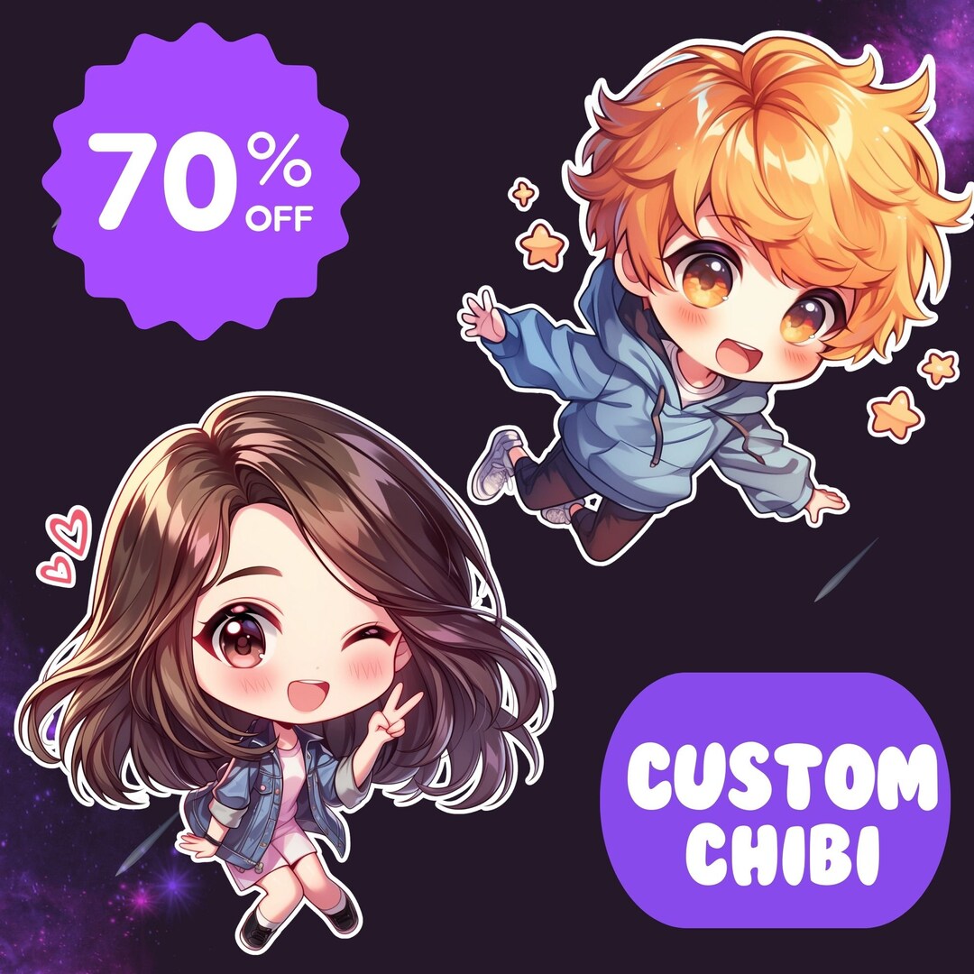 Custom Chibi Anime Chibi Character Chibi Logo Cute Chibi Chibi Emotes ...