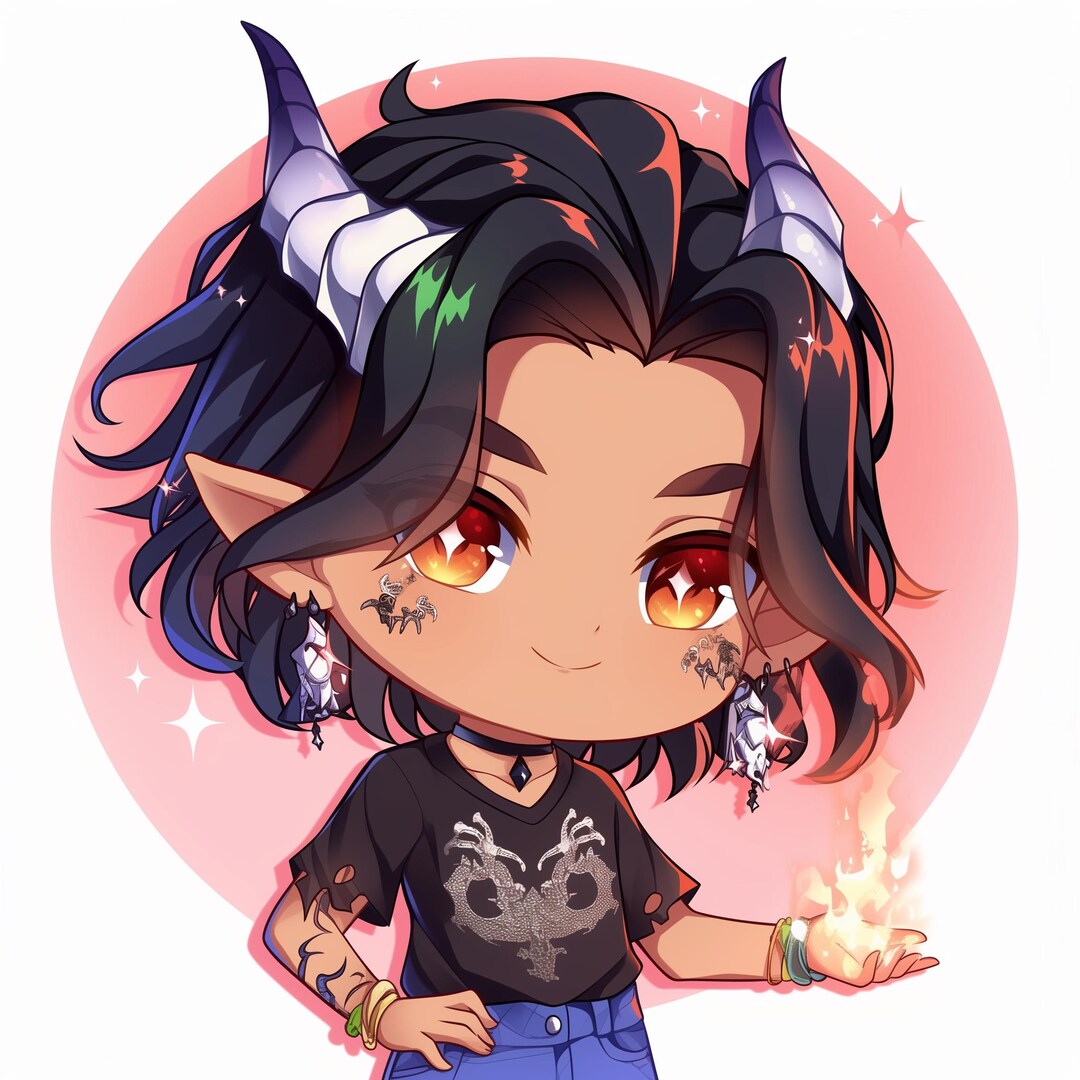 Custom PFP Chibi, Personalized Chibi Icon, Custom Chibi Portrait, Chibi ...