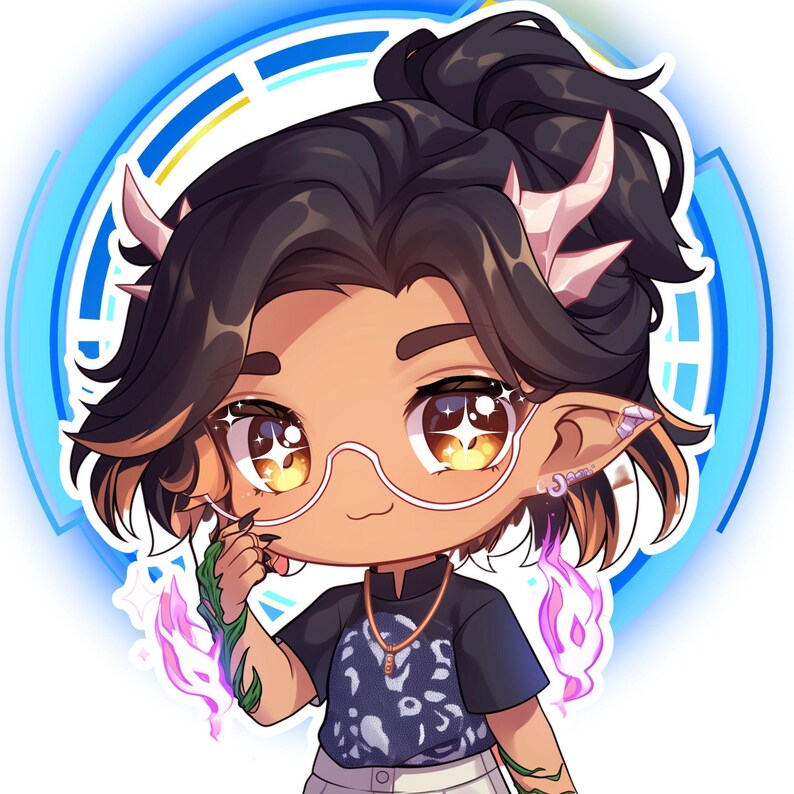 Custom PFP Chibi, Personalized Chibi Icon, Custom Chibi Portrait, Chibi ...