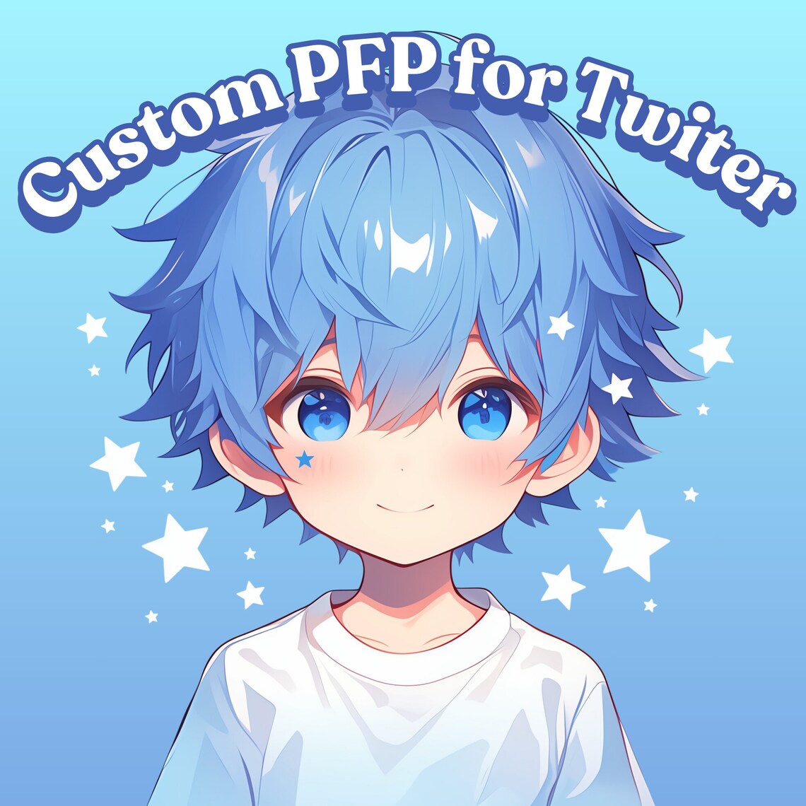 Custom PFP Chibi, Personalized Chibi Icon, Custom Chibi Portrait, Chibi ...