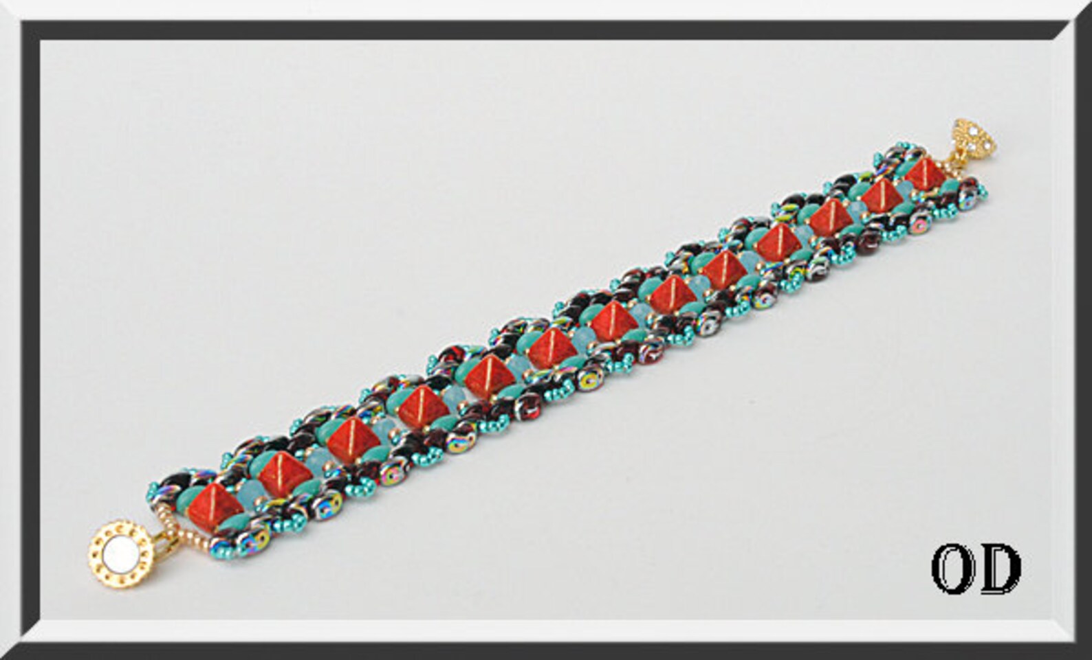 Pyramid Bracelet. Beaded Tutorial - Etsy