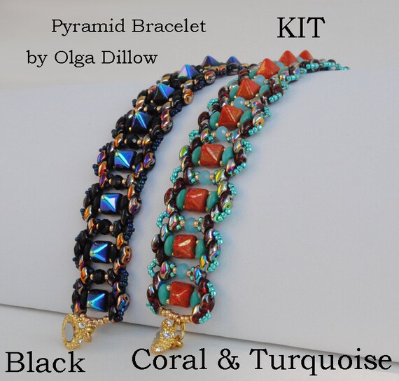 Pyramid. Bracelet. Beaded Kit | Etsy