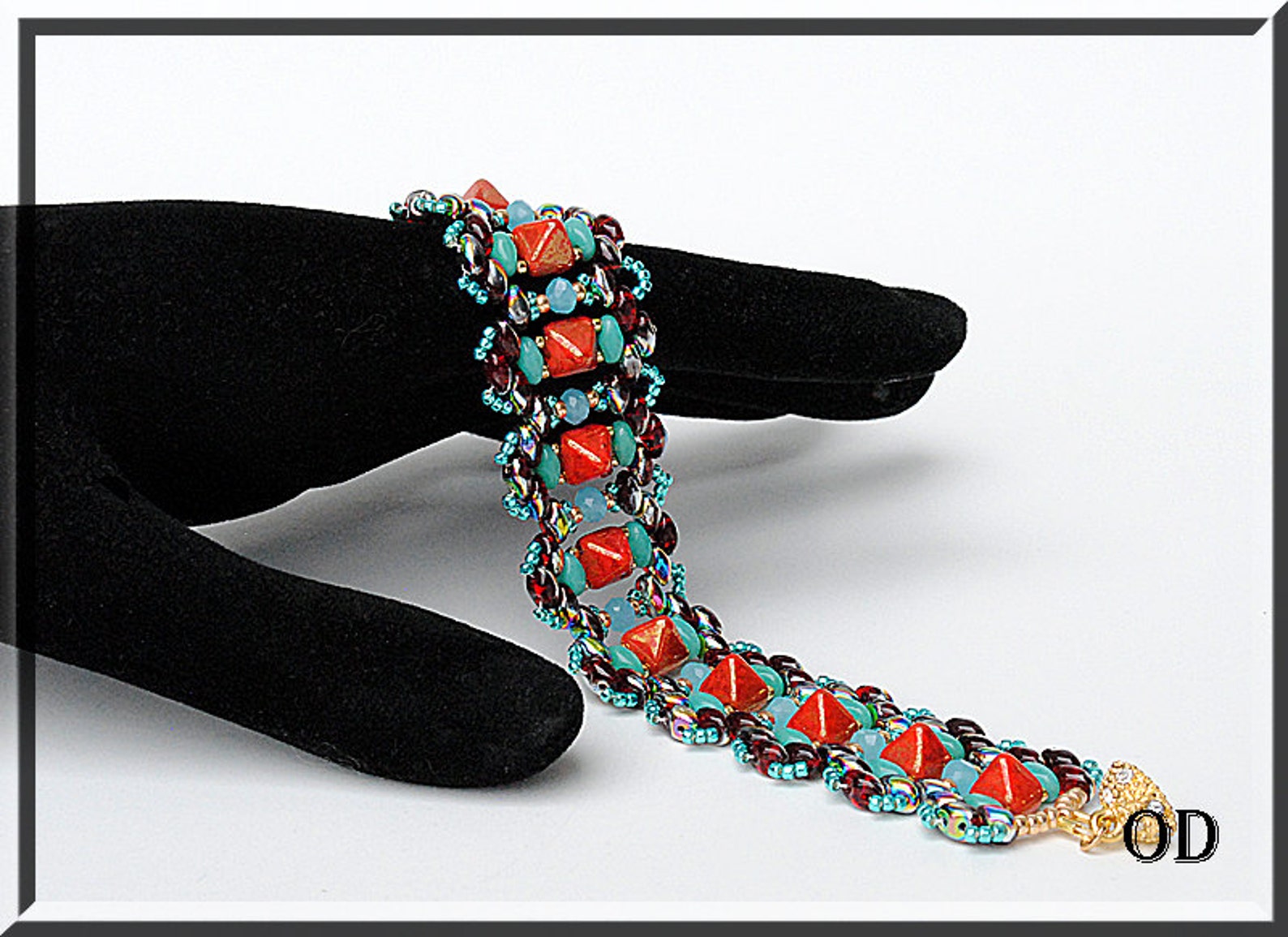 Pyramid Bracelet. Beaded Tutorial - Etsy