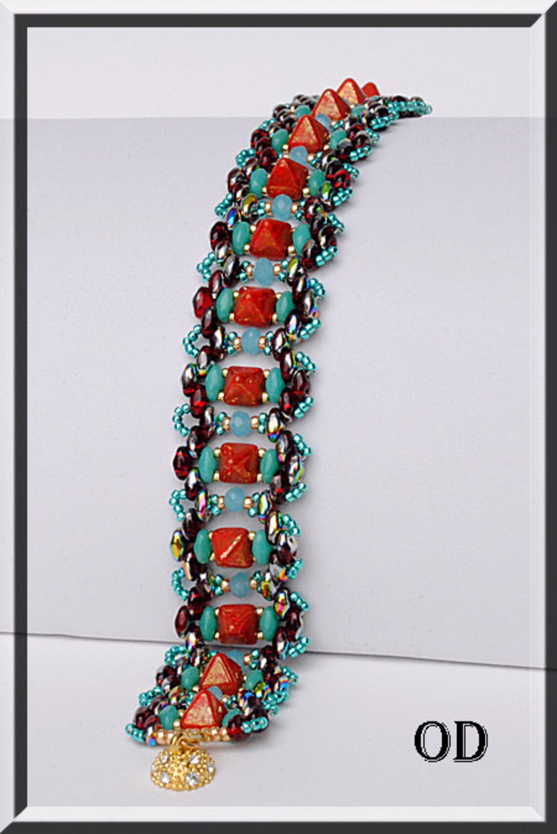 Pyramid Bracelet. Beaded Tutorial - Etsy