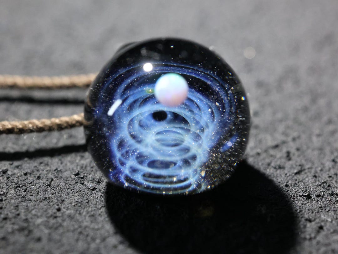 Handcraft Opal Galaxy Starry Sky Pendant Necklace, 3D Cosmic Creative ...