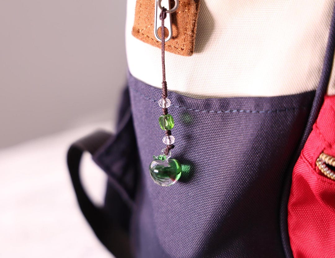 Handmade Cute Apple Glass Charm, Kids Christmas Gift, Handbag and ...