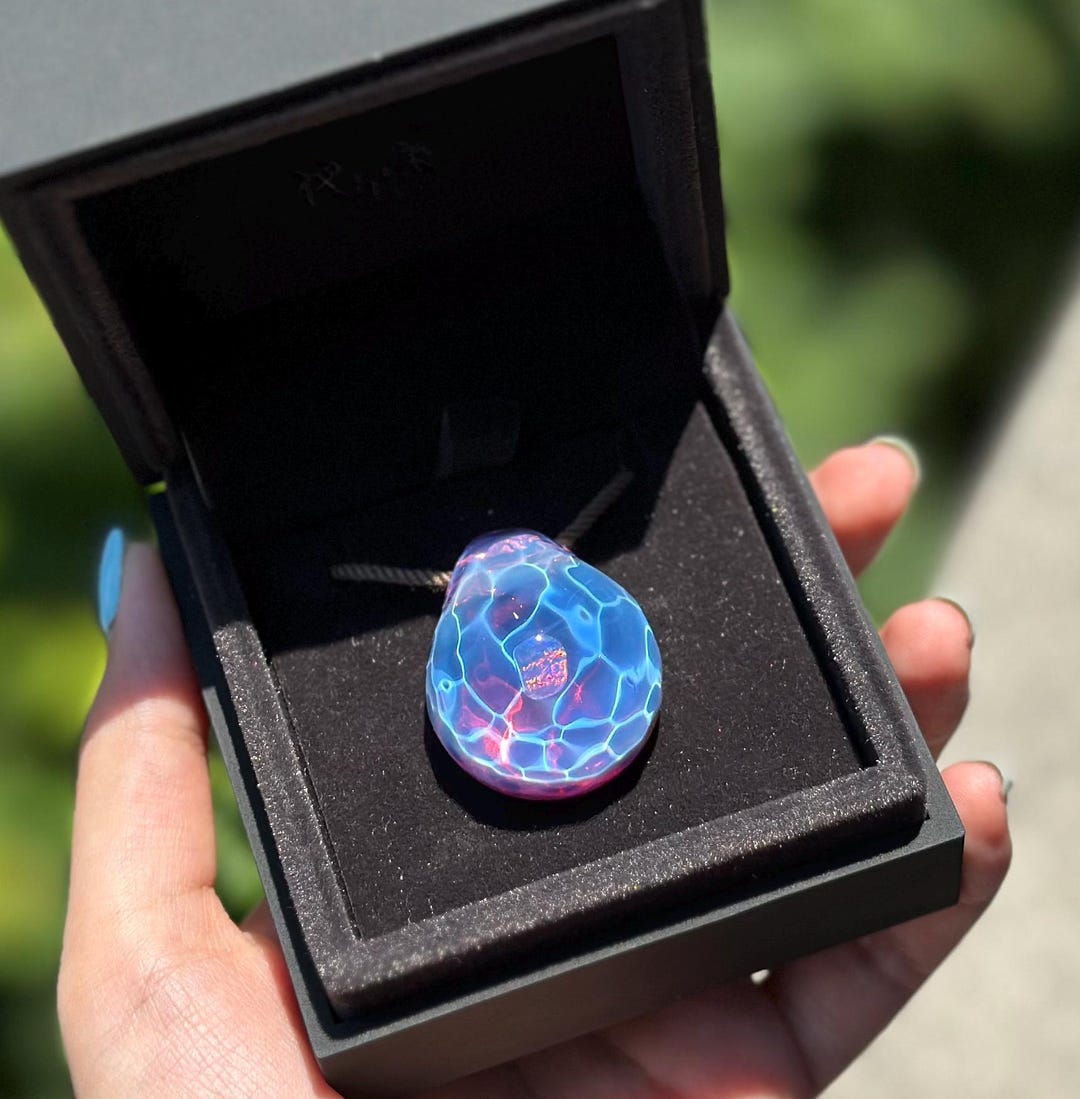 Handmade the Heart of the Ocean Opal Pendant Necklace, Gift Jewelry ...