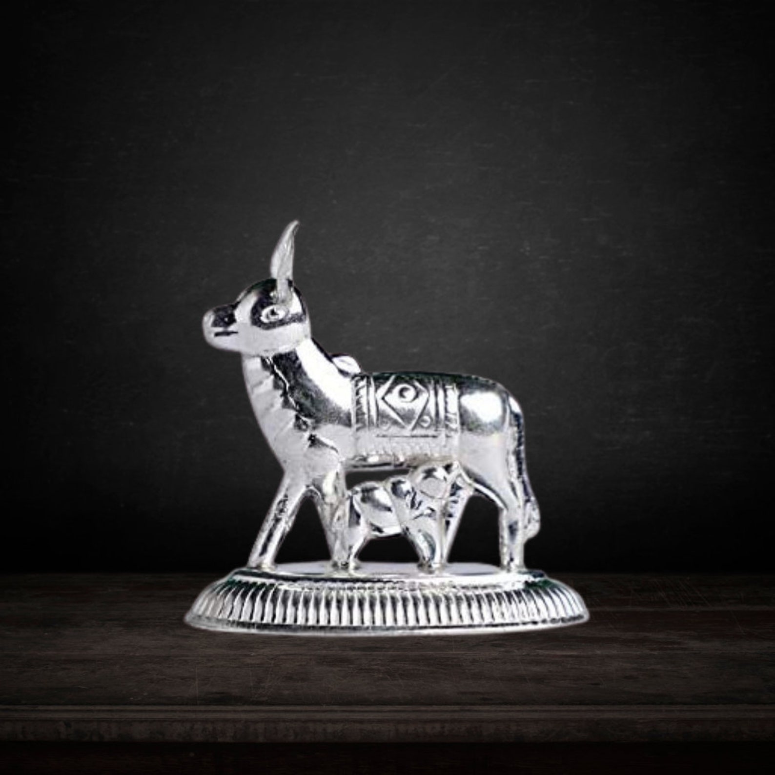 Pure Silver Cow and Calf, Pure Silver Cow and Calf Statue Return Gifts ...