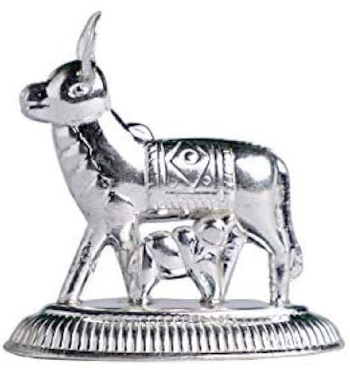 Pure Silver Cow and Calf, Pure Silver Cow and Calf Statue Return Gifts ...
