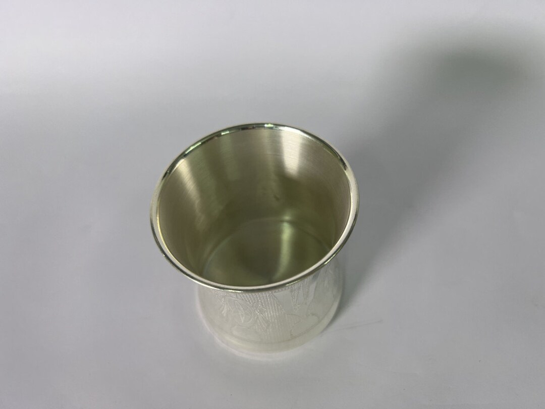 Pure Silver Panchapatra, for Pooja Use, for Gangajal Charnamrit Prasad ...