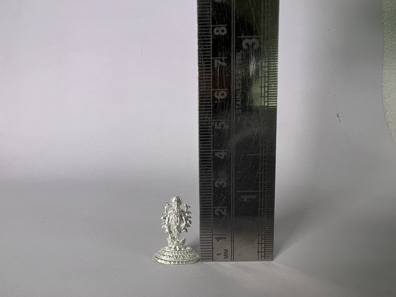 Pure Silver Satyanaryana Swamy Idol 3.4g, Satyanarayan Murti, Temple ...