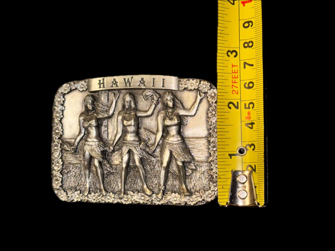Vintage Hawaii State Belt Buckle Siskiyou Leather and Buckle Company ...