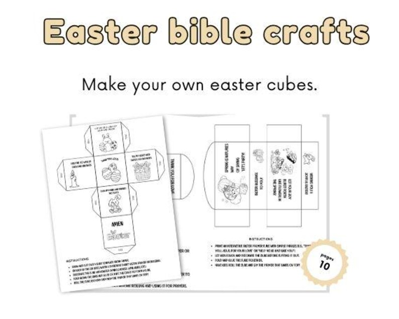 Easter Bible Crafts for Kids, Printable Sunday School Activities, Fun ...