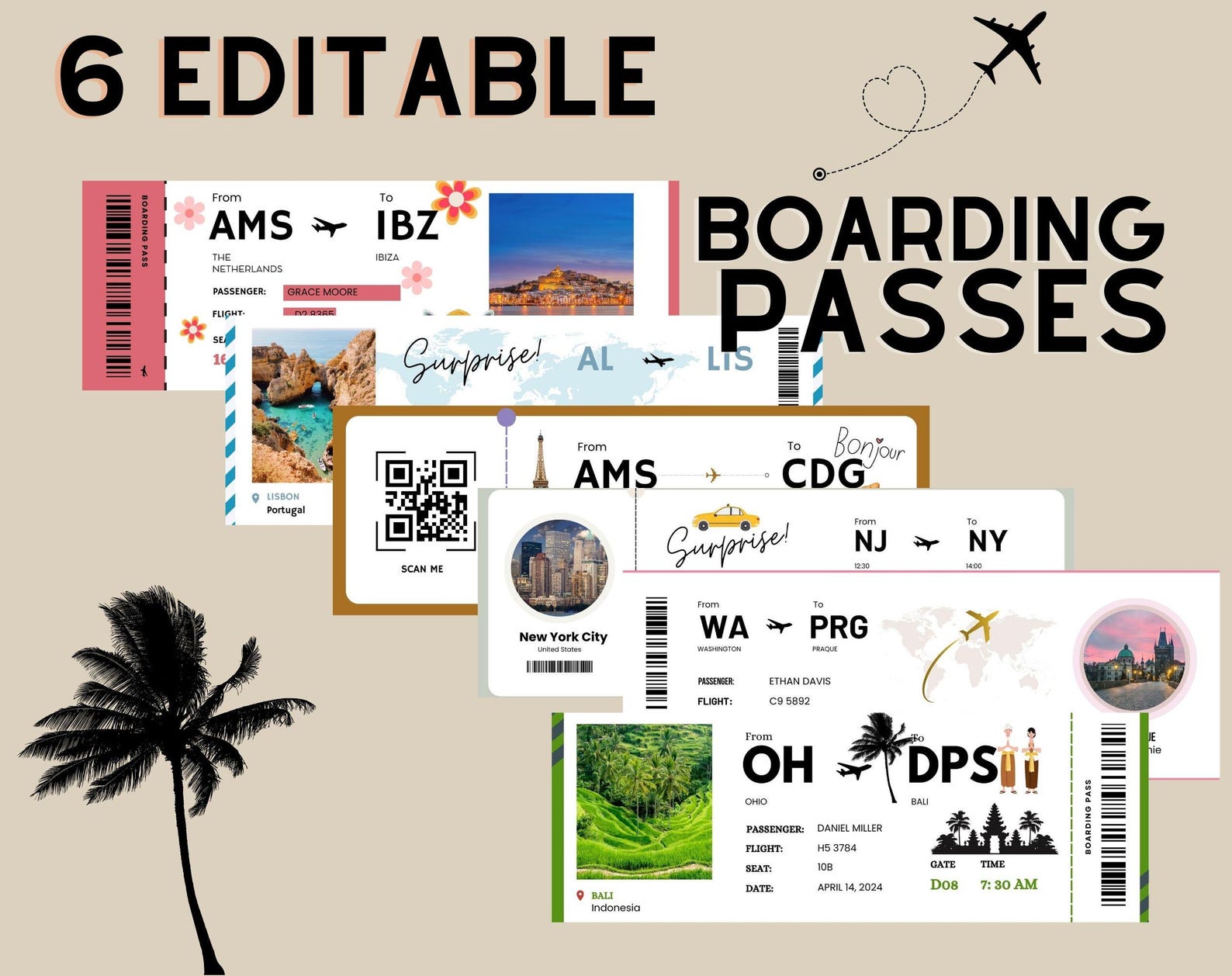 Flight Ticket | Surprise Gift | Plane Ticket | Surprise Trip Reveal ...