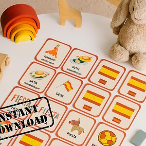 Spanish Memory Game Printable for Kids – Learn Spanish Culture ...